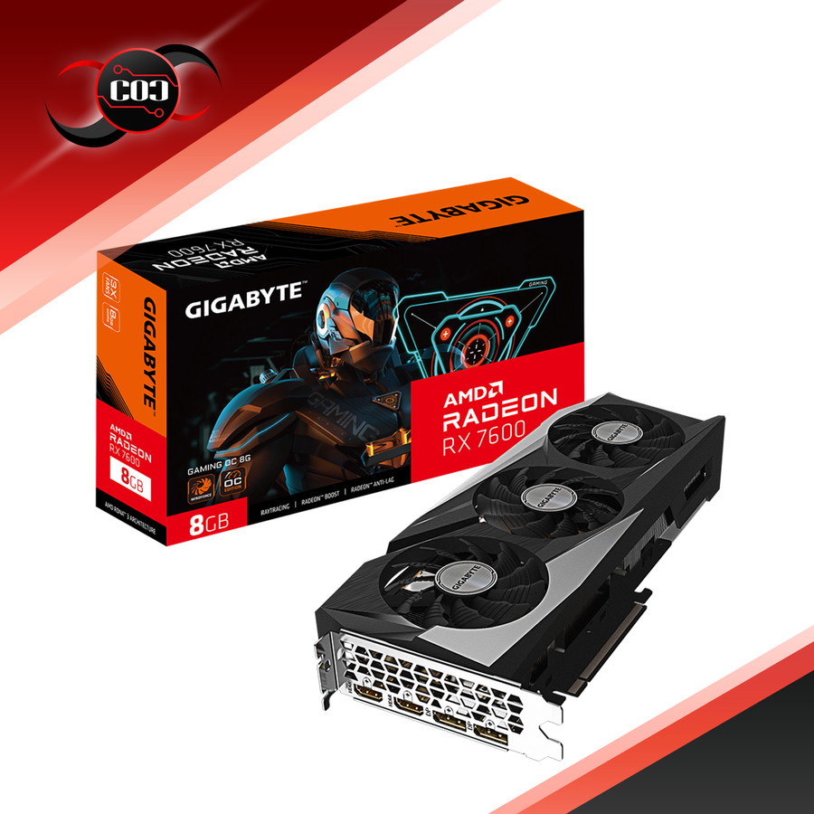 Jual GIGABYTE Radeon RX 7600 8GB Gaming OC | Shopee Indonesia