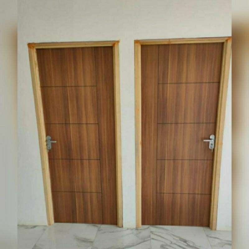 Jual PINTU MINIMALIS SATU SET KUSEN+HANDLE TANGGUNG | Shopee Indonesia