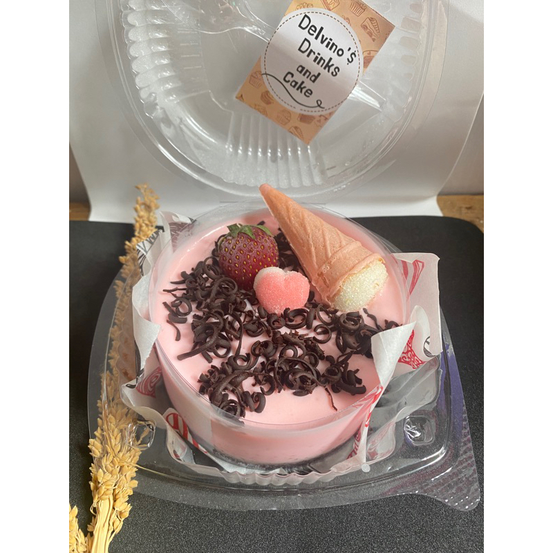 Jual BENTO CAKE// STRAWBERRY MOUSSE CAKE// KUE ICE CREAM | Shopee Indonesia