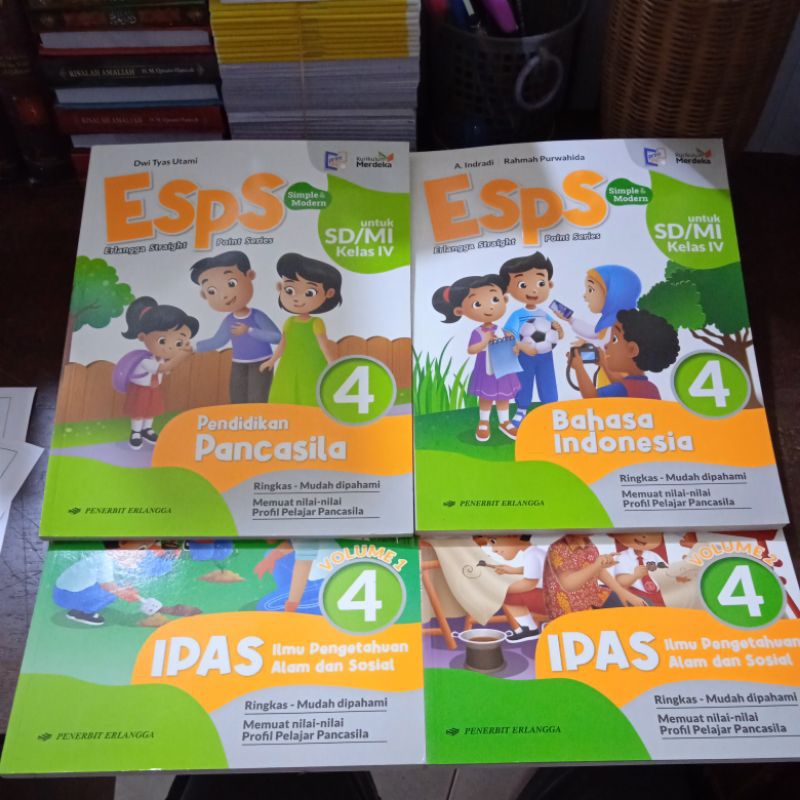 Jual Kelas 4 SD/MI ESPS Bahasa Indonesia, ESPS Matematika, ESPS Pendidikan Pancasila, ESPS IPAS ...