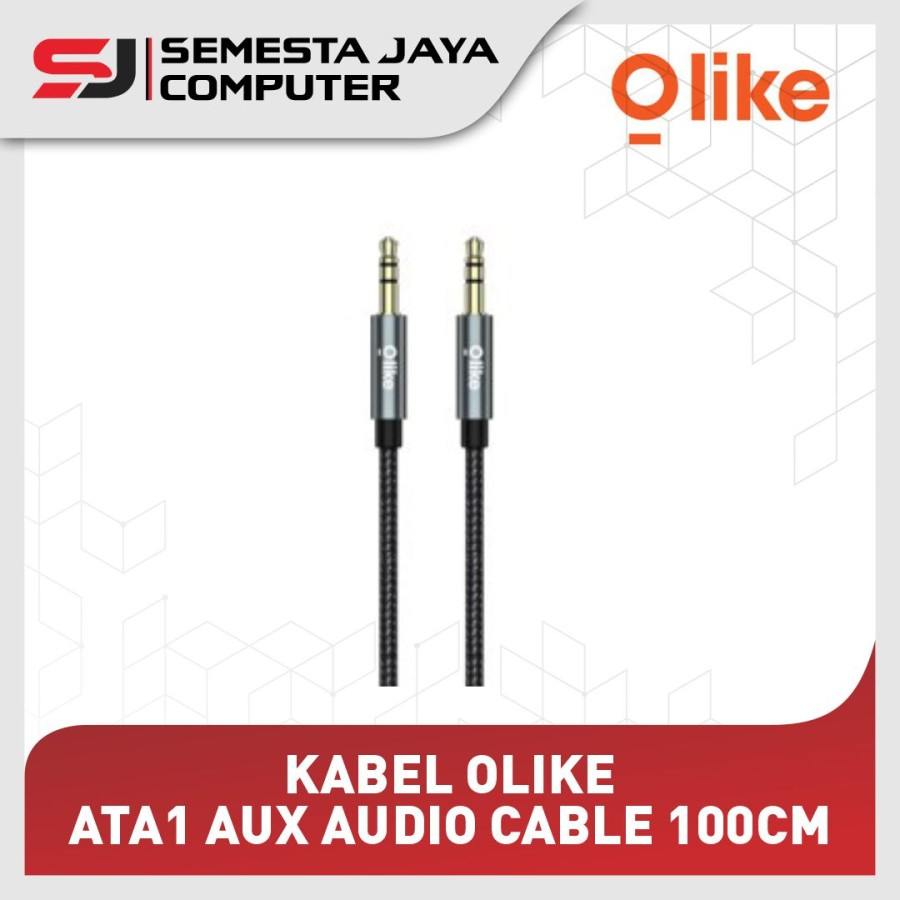 Jual OLIKE ATA1 AUX AUDIO CABLE 100CM HI-FI SOUND JACK 3.5MM | Shopee ...