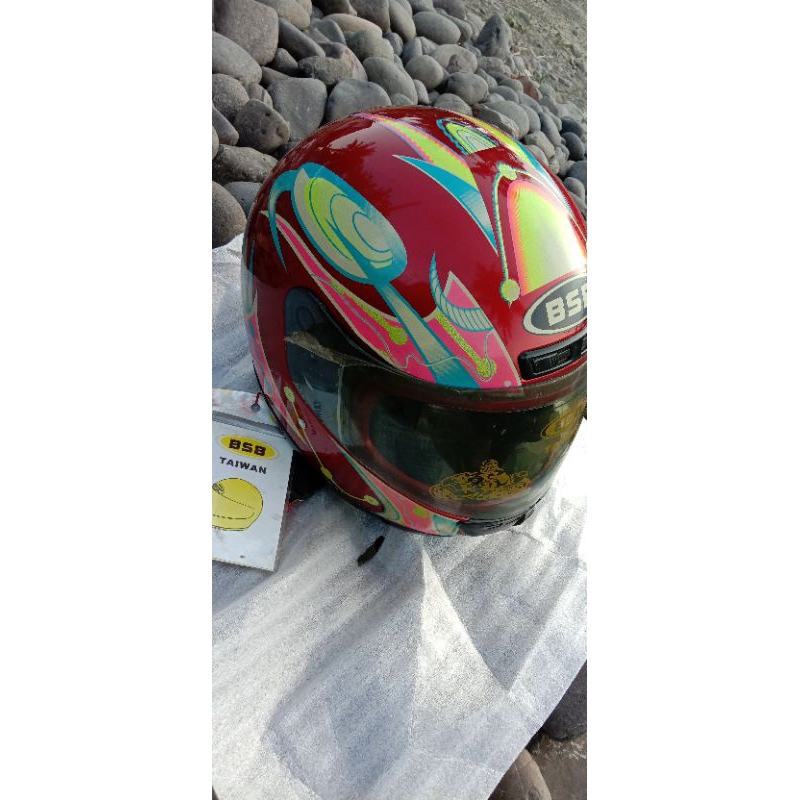 Jual helm jadul helm lawas helm vintage helm fullface jadul BSB helmet ...