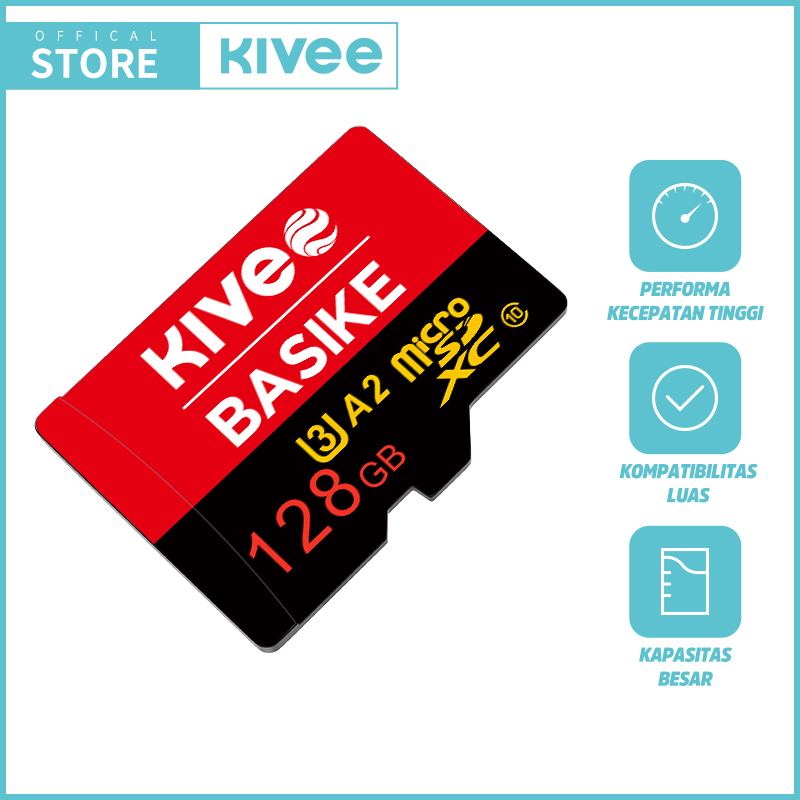 Jual KIVEE Memory Card HP Kartu Memori SD 128GB 64GB 32GB 240MBps High ...