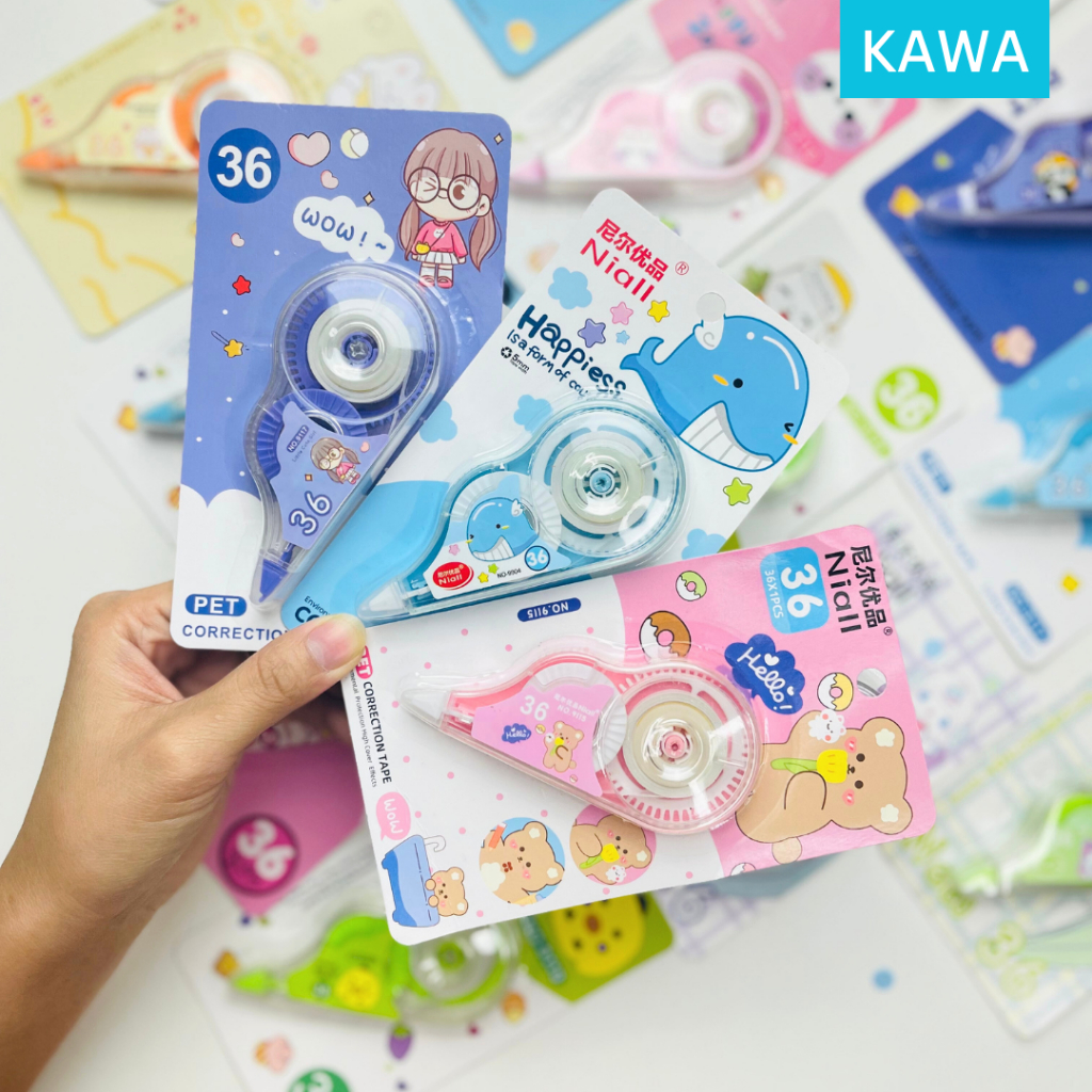 Jual KAWA Tipe Ex Correction Tape Roll Tip X Murah Berkualitas Lucu ...