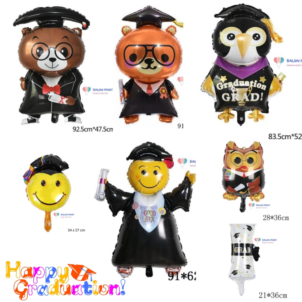 Jual Balon Foil Graduation / Toga Wisuda Mini / Jumbo | Shopee Indonesia