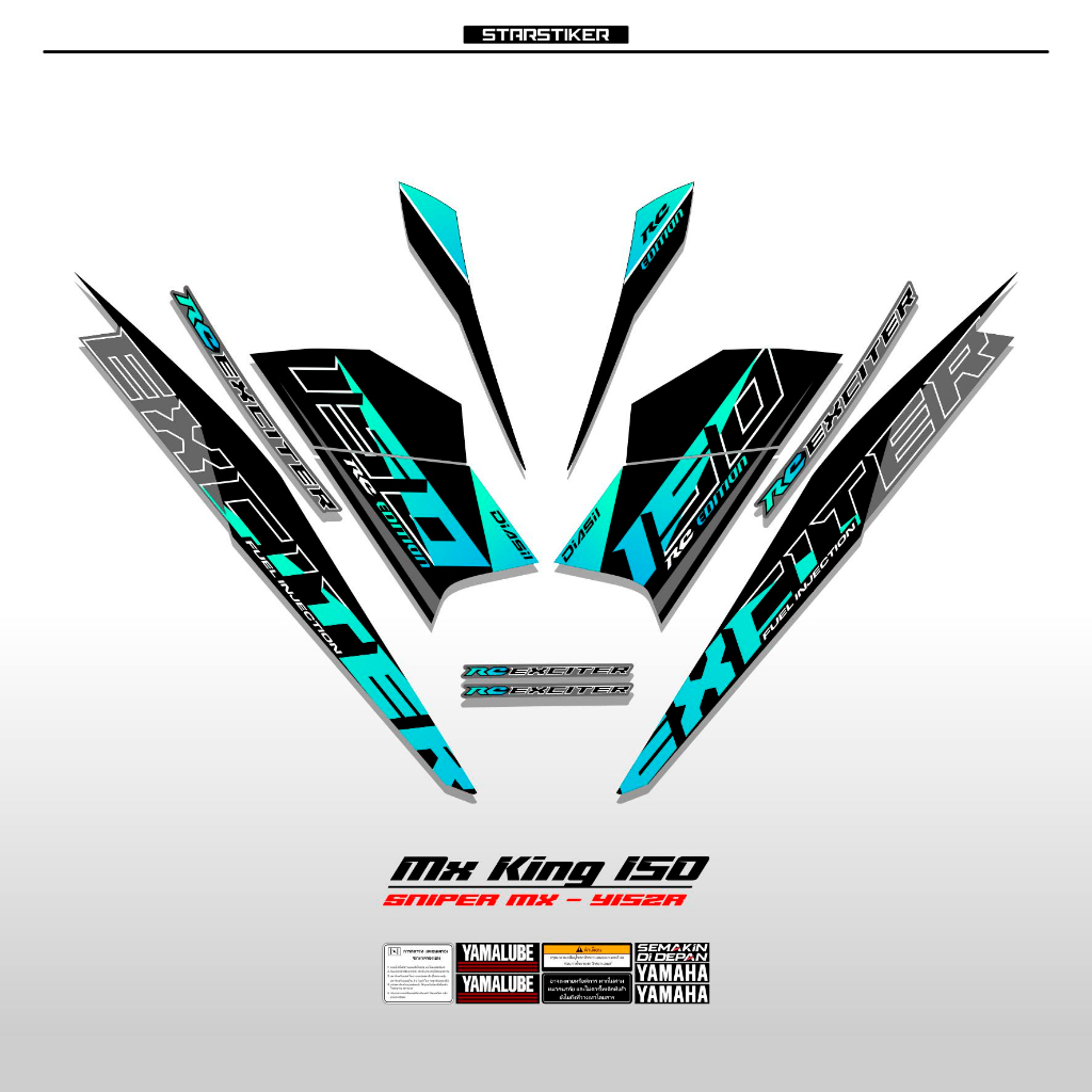 Jual STRIPING MX KING 150 / 23 / YAMAHA SNIPER 150 MXi / STICKER MXKING ...