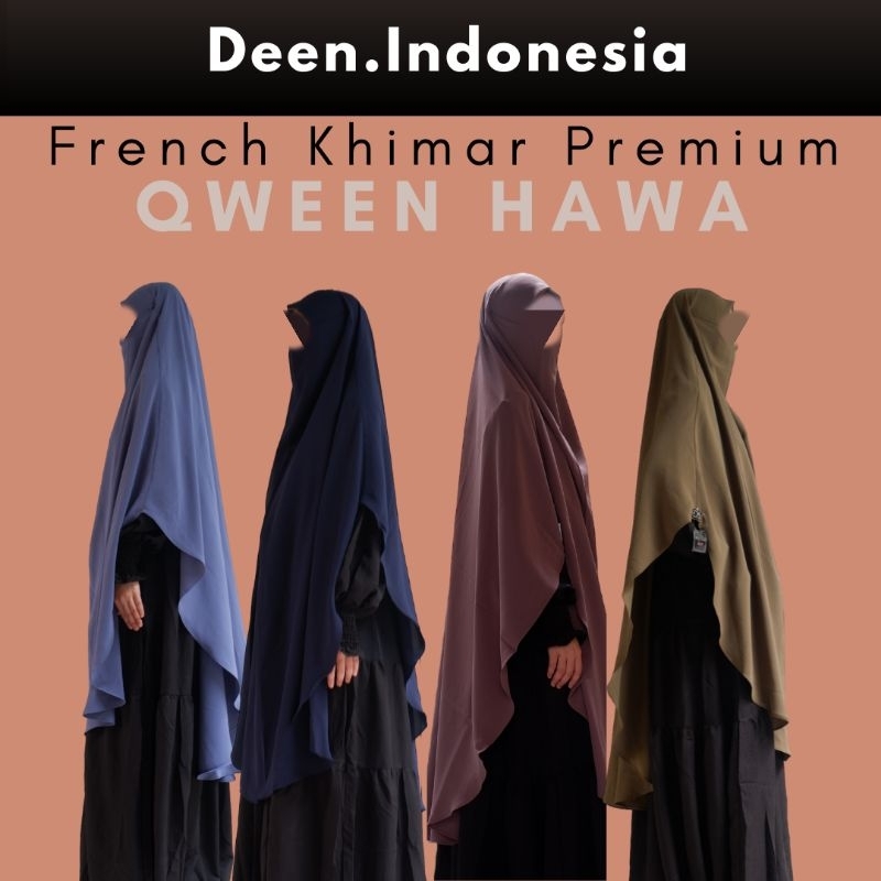 Jual DIAR HAWA SERIES FK- FRENCH KHIMAR INSTAN KARET PREMIUM JUMBO LONG ...