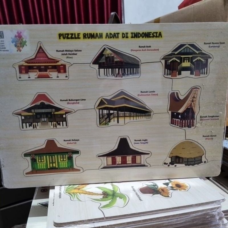 Jual Puzzle Anak Rumah Adat Di Indonesia | Shopee Indonesia