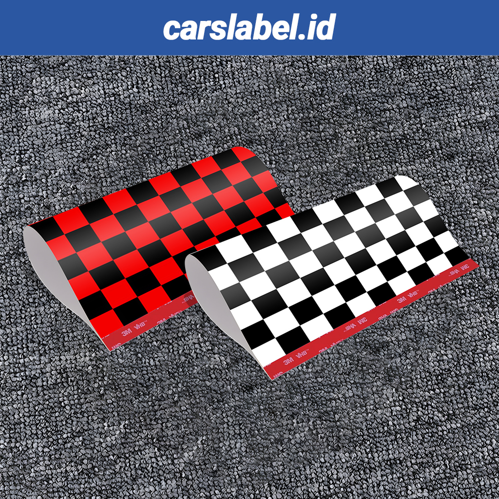 Jual CHECKERBOARD - Label Tag Mobil - Variasi Penutup Pintu Bagasi ...