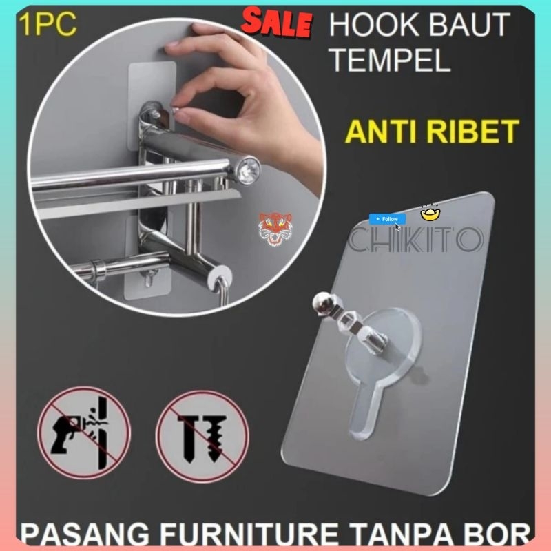 Jual Stiker Dinding Baut Mur Tempel Dinding Tanpa Bor Tanpa Paku Magic ...