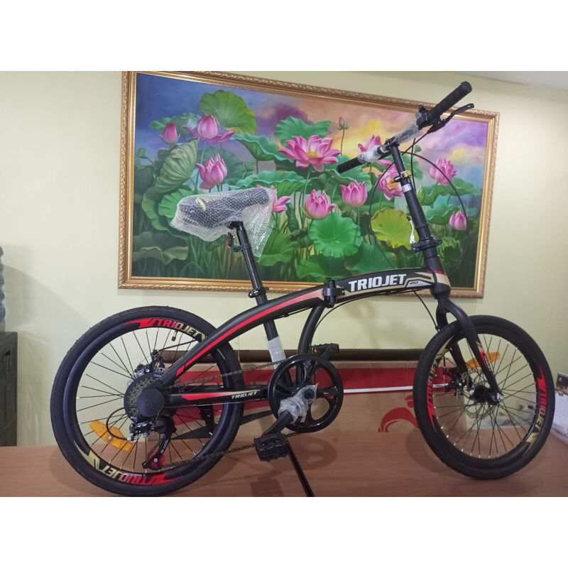 Jual Sepeda Lipat 20 inch Triojet 7 Speed | Shopee Indonesia