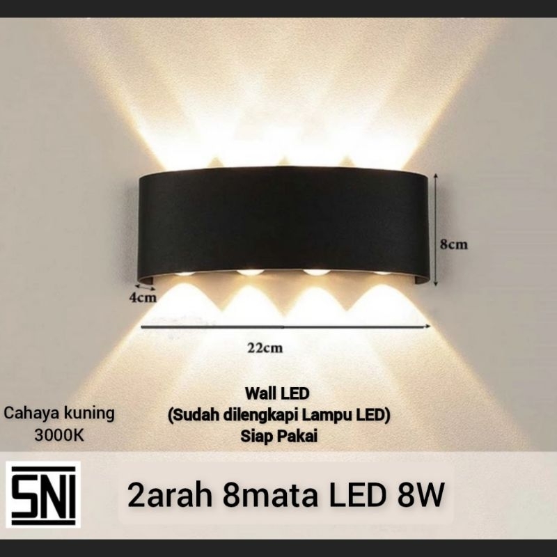 Jual Lampu Dinding LED Outdoor / Indoor Wall Light Minimalis 2w 4w 6w ...
