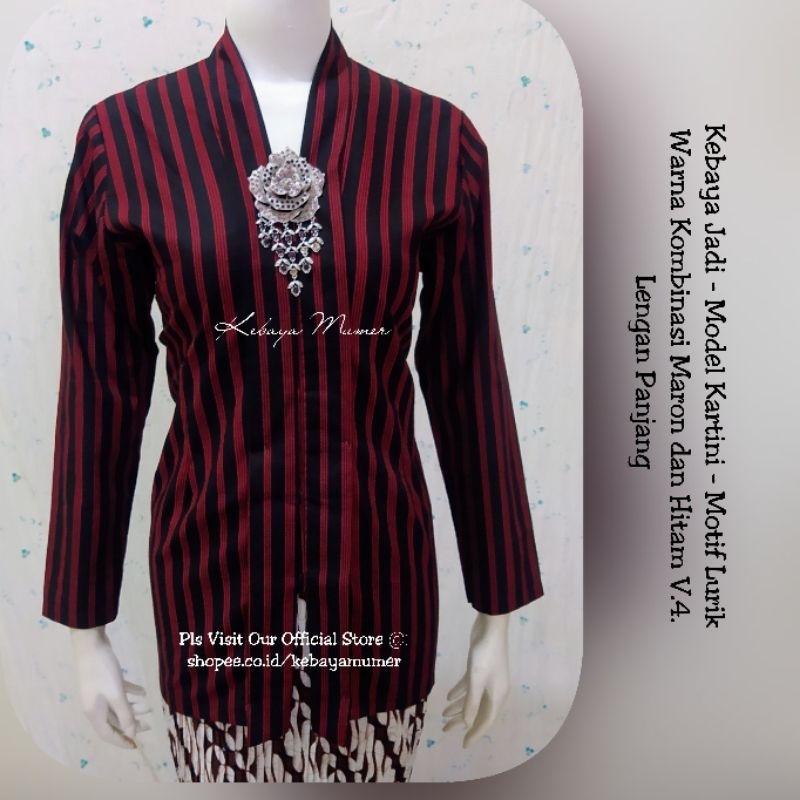 Jual Kebaya Lurik. Kebaya Kartini. Kebaya Jadi. Kebaya Lurik Jadi. Kebaya Lurik. Baju Adat Jawa ...