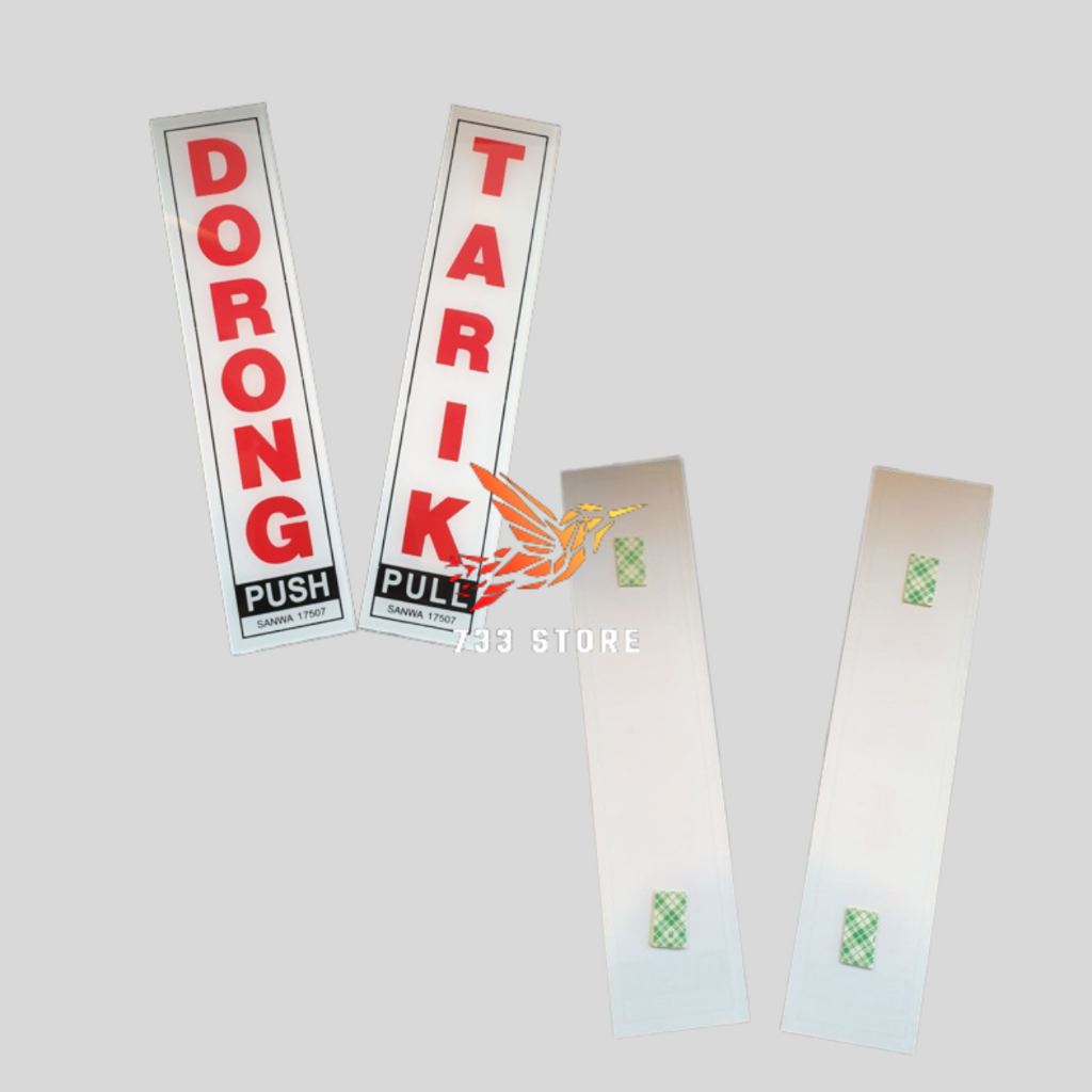 Jual Papan Tulisan Dorong Tarik Acrylic / Papan Acrylic Dorong Tarik ...