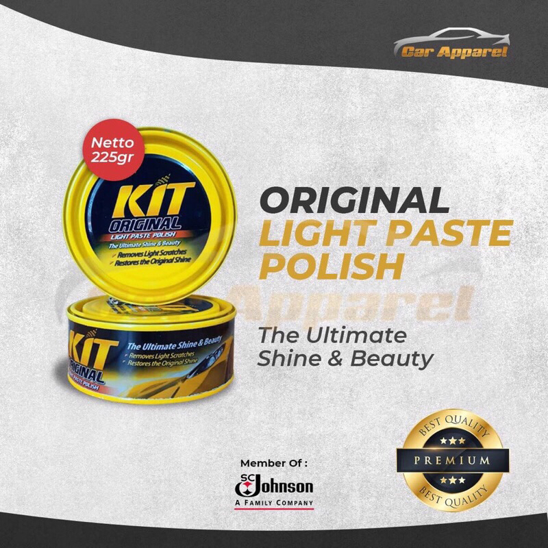 Jual Pengkilap Body Mobil Motor Wax Original Kit 225Gr KALENG | Shopee ...