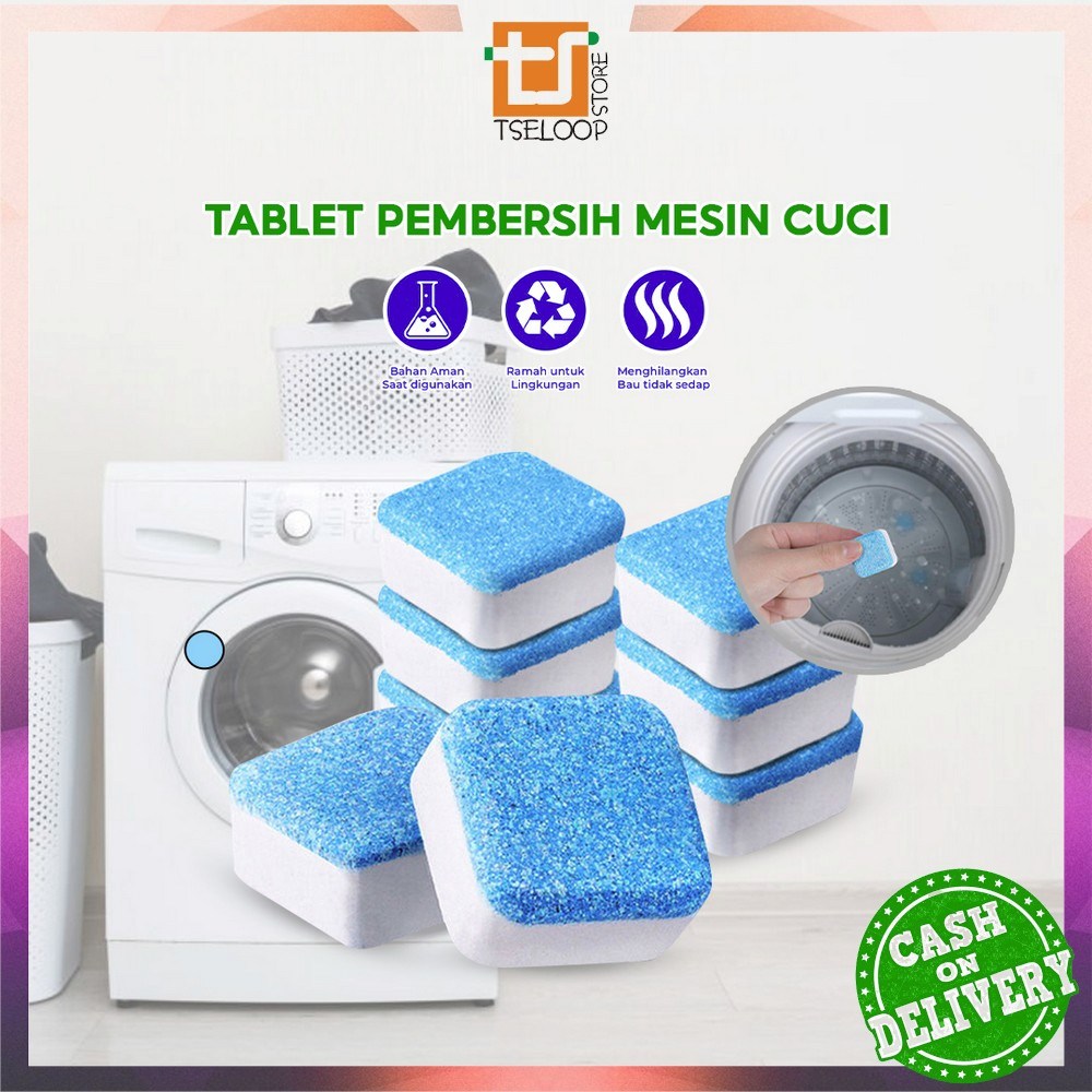 Jual OFM-C858 Tablet Pembersih Mesin Cuci Washing Machine Cleaner Sabun ...