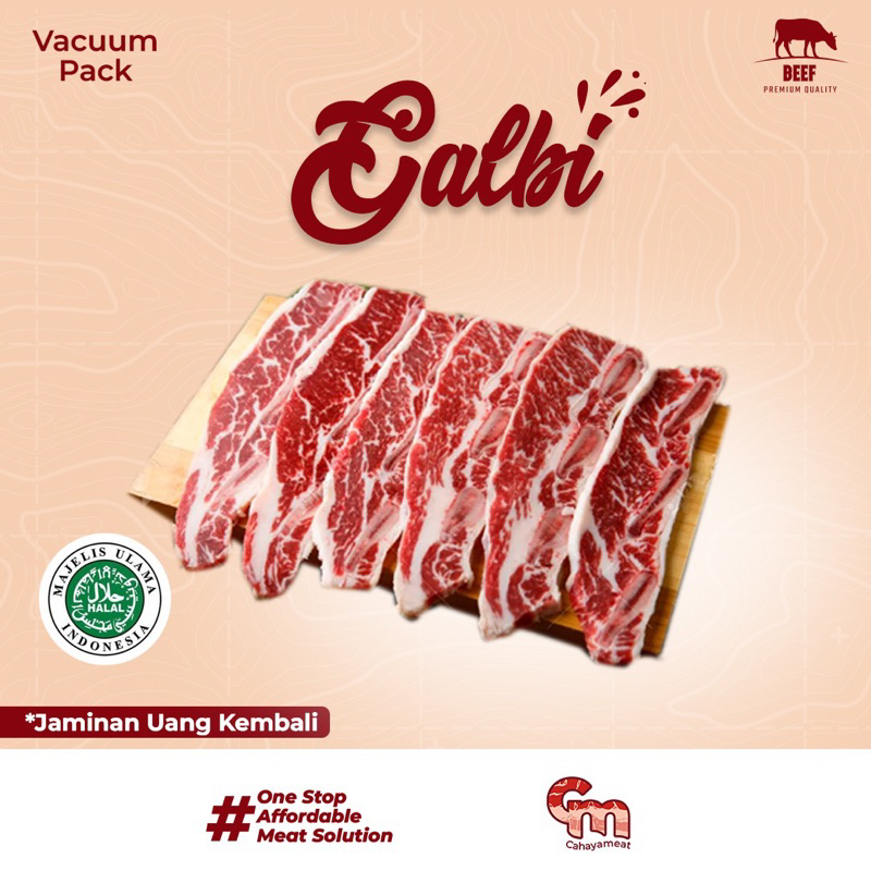 Jual Iga Sapi Galbi Kalbi Korean Cut FRESH | US Chuck Short Ribs Bonein ...