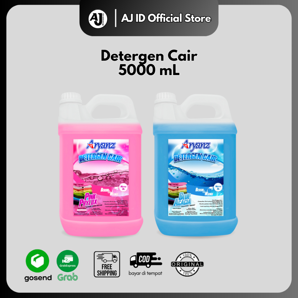 Jual Deterjen Laundry 5 Liter Cair / Detergent Wangi / Deterjen Cair ...