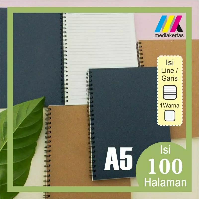 Jual Buku Catatan A5 Garis Notebook Book Paper Kotak Titik Buku Diary ...