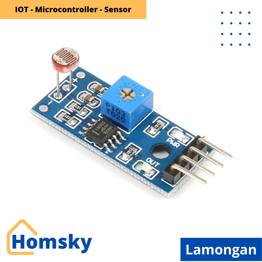 Jual 4 PIN Photosensitive Sensor Module Light-Dependent Control Sensor ...