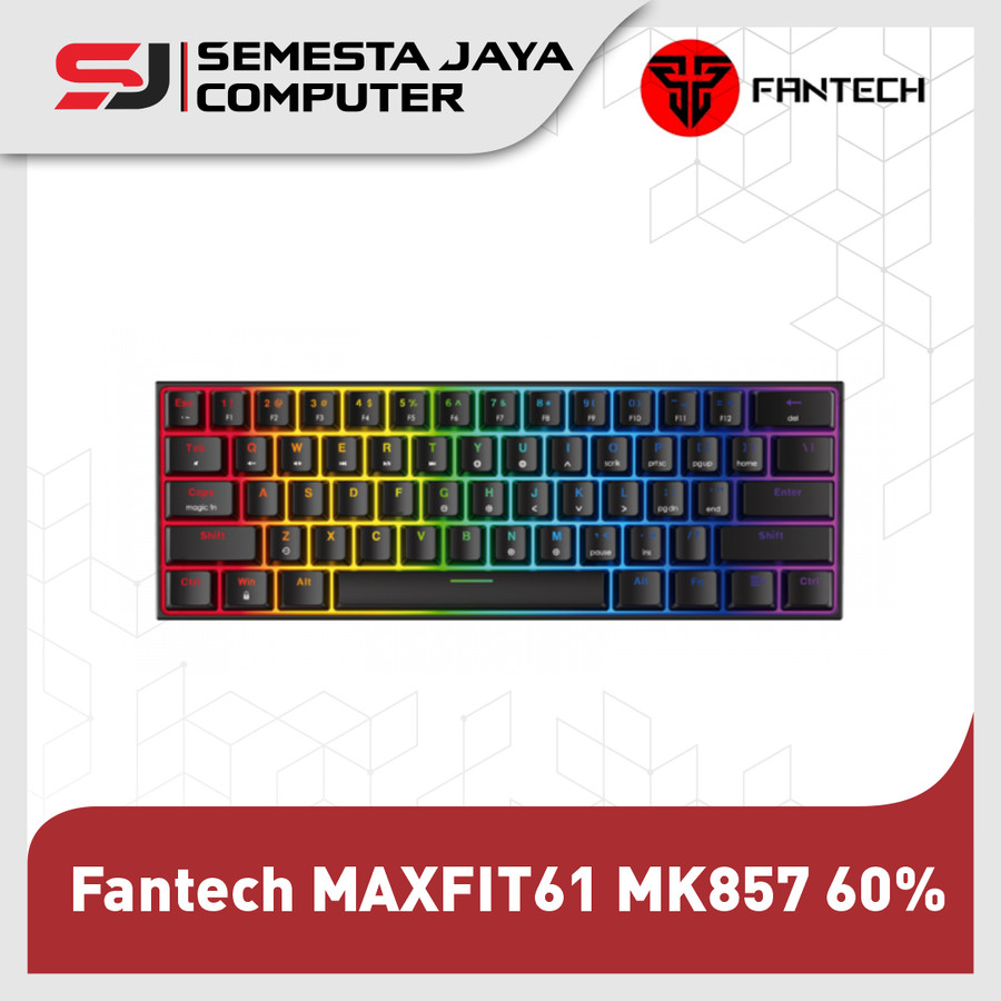Jual Fantech MAXFIT61 MK857 60% Keyboard Gaming Mechanical | Shopee ...