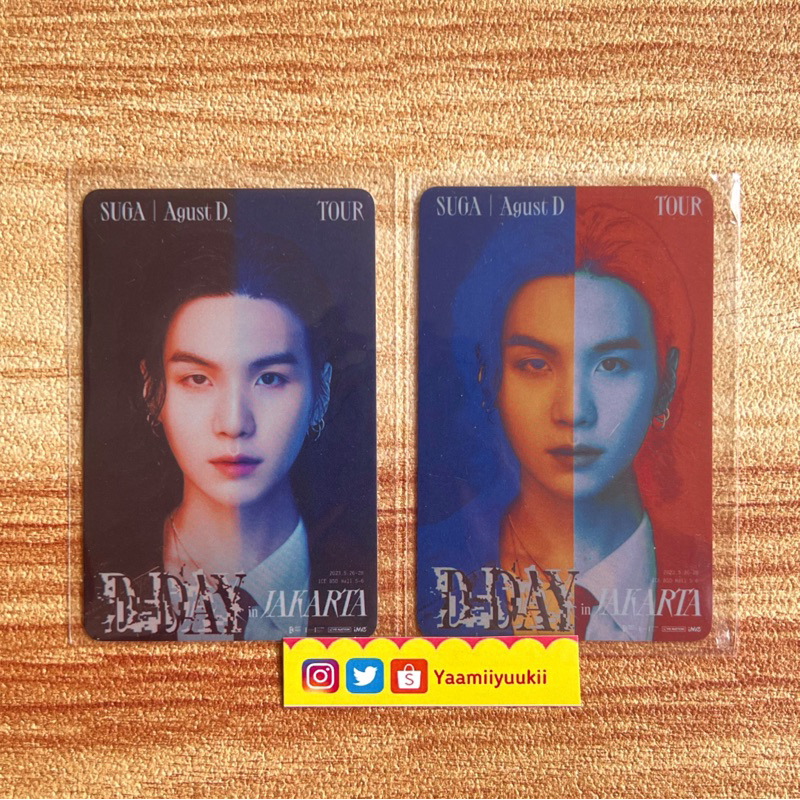 Jual SUGA | AGUST D OFFICIAL POB PC PHOTOCARD VIP SOUNDCHECK TOUR ...