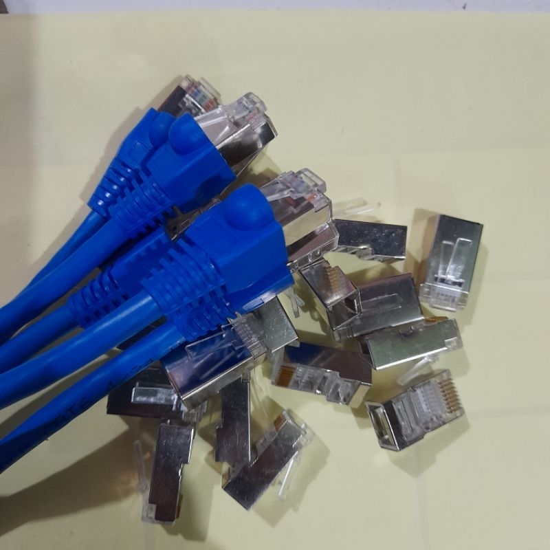 Jual KABEL LAN SERVER RJ 45 METAL GIGABYTE 10 / 20 / 30 CM COMMSCOPE ...