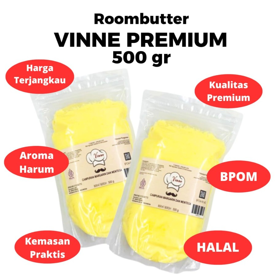 Jual ROOMBUTTER VINNE PREMIUM 500 GR | Shopee Indonesia