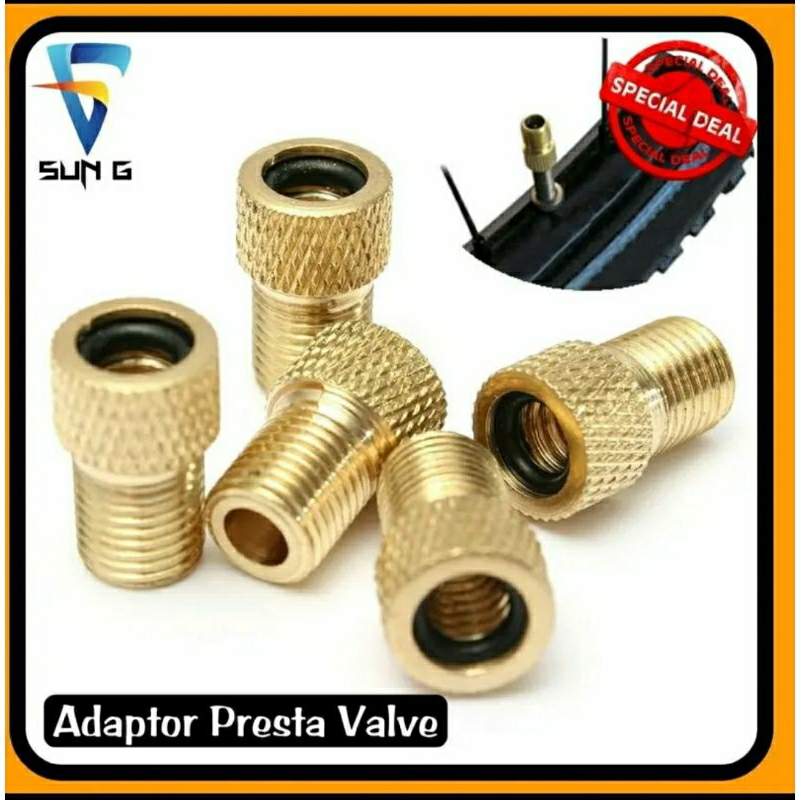 Jual Presta Valve Adaptor Pentil Sepeda Fixie Roadbike | Shopee Indonesia