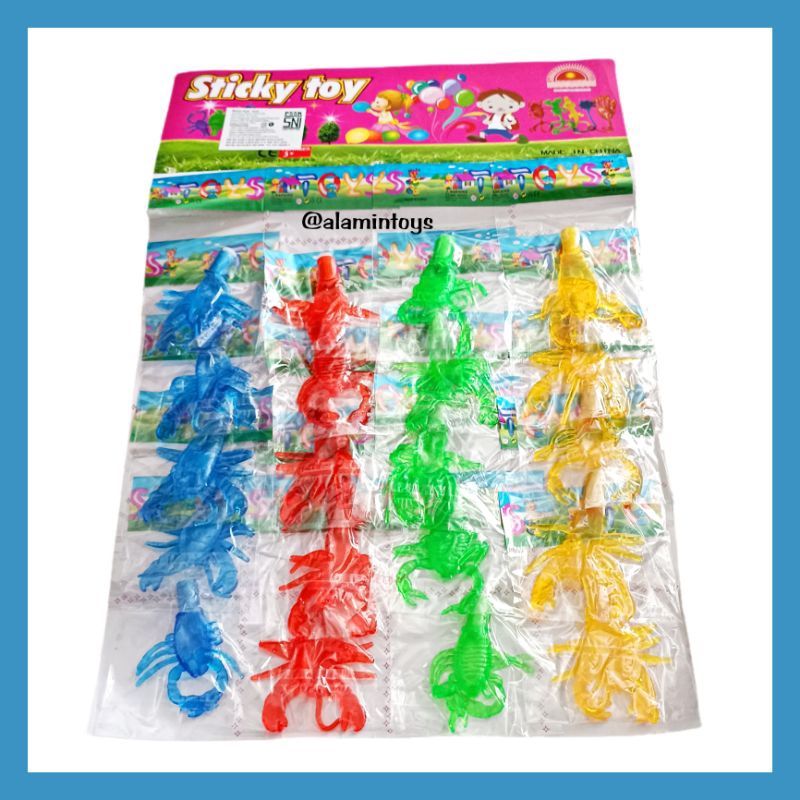 Jual mainan Sticky Jelly karakter binatang bisa ditiup dan berbunyi ...