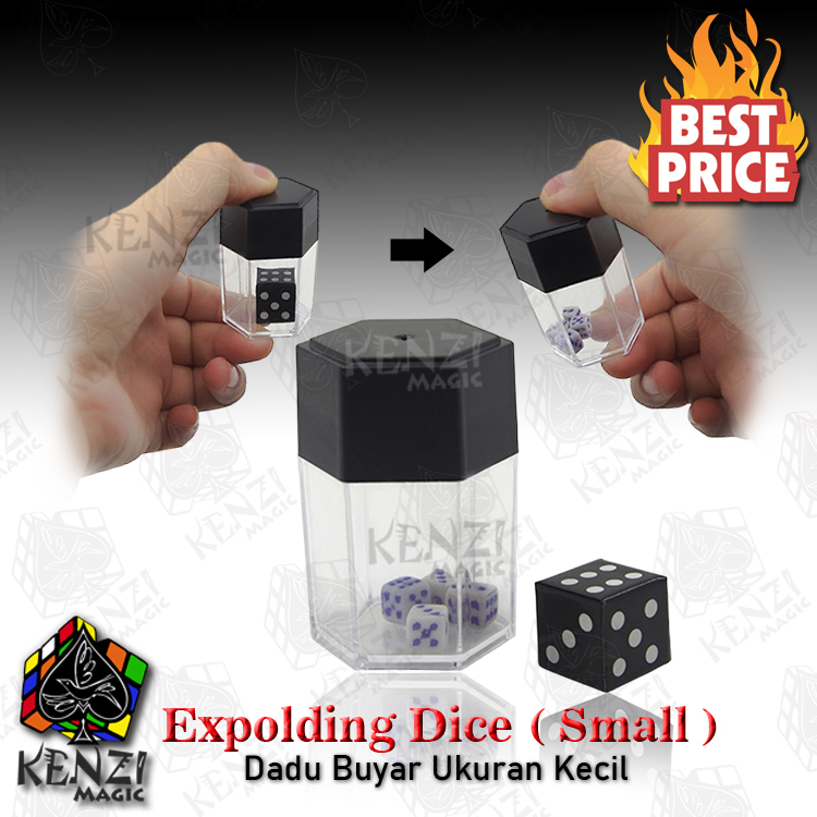 Jual Alat Sulap Exploding Dice Small Dadu Buyar Kecil | Shopee Indonesia