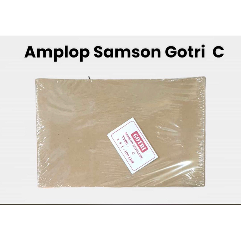 Jual AMPLOP SAMSON COKLAT C (100 lbr) 18x28cm - 1/2 Folio | Shopee ...