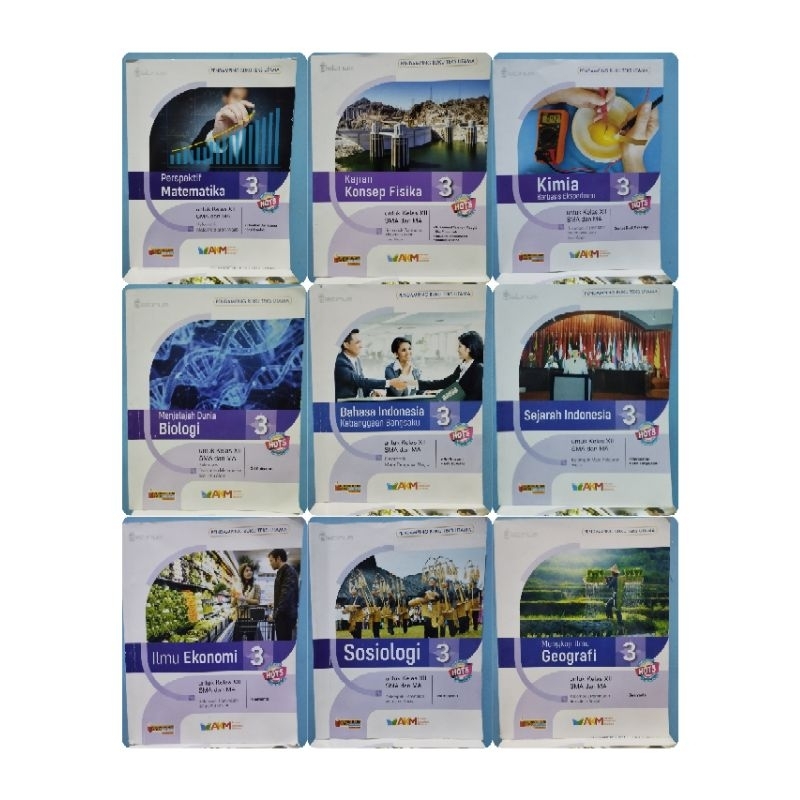 Jual Biologi Fisika Kimia Matematika B.Indonesia Ekonomi Sosiologi Geografi Sejarah SMA Kelas 12 ...
