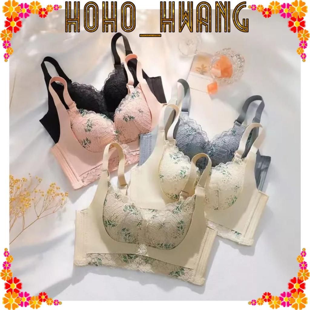 Jual HOHO_HWANG (B-358) Pakaian Dalam Wanita Bunga Renda Bra || ~ BH ...