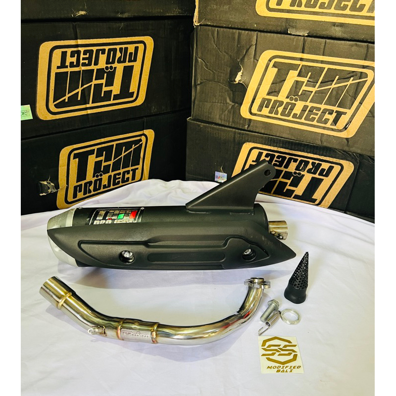 Jual Knalpot Standar Racing Tzm Project Non Ss Pro Fullpack Scopy Beat ...