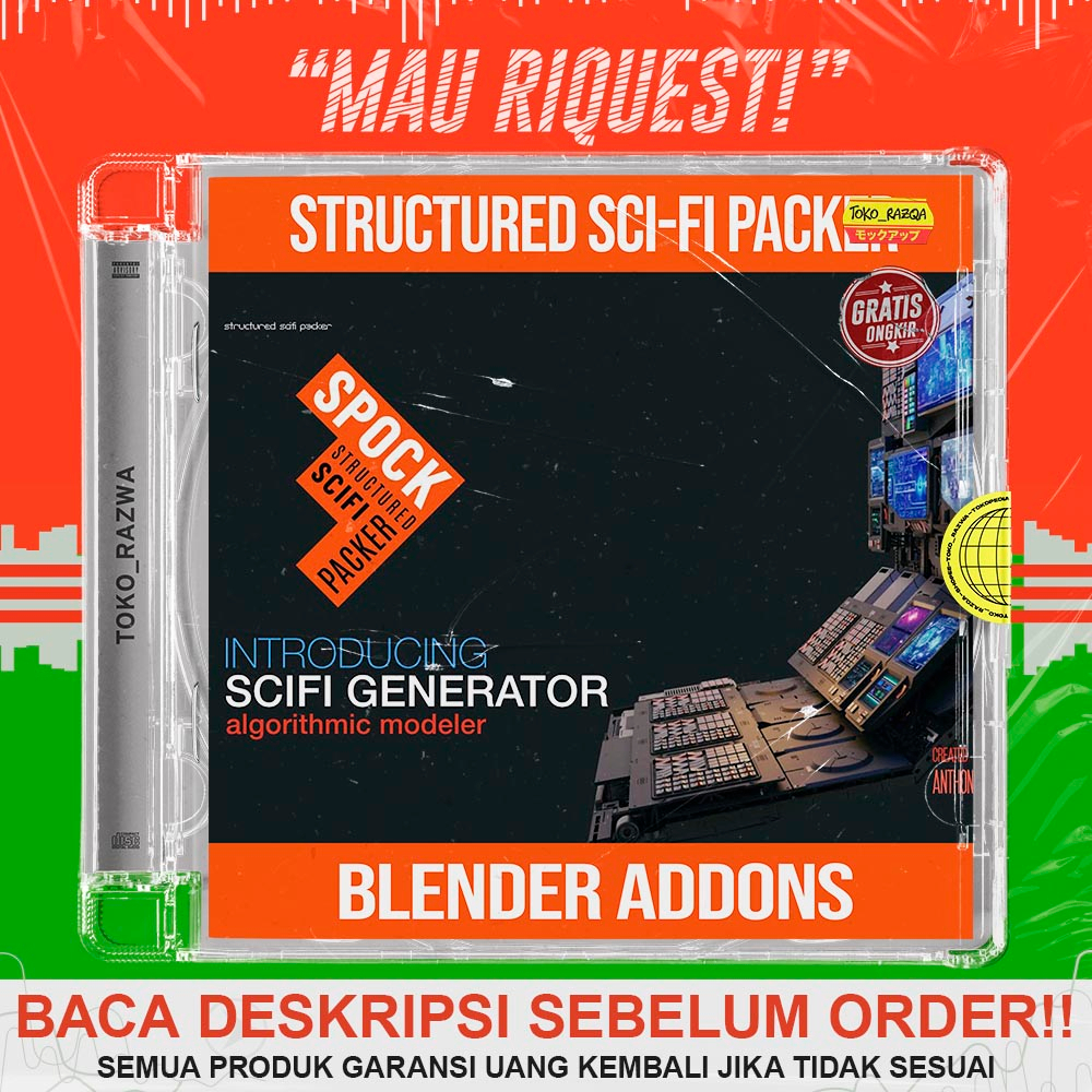 Jual Blender 3D - Spock - Structured Sci-Fi Packer - 050623 | Shopee Indonesia