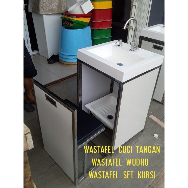Jual Wastafel dan wudhu portable /wastafel wudhu set kursi / tempat ...