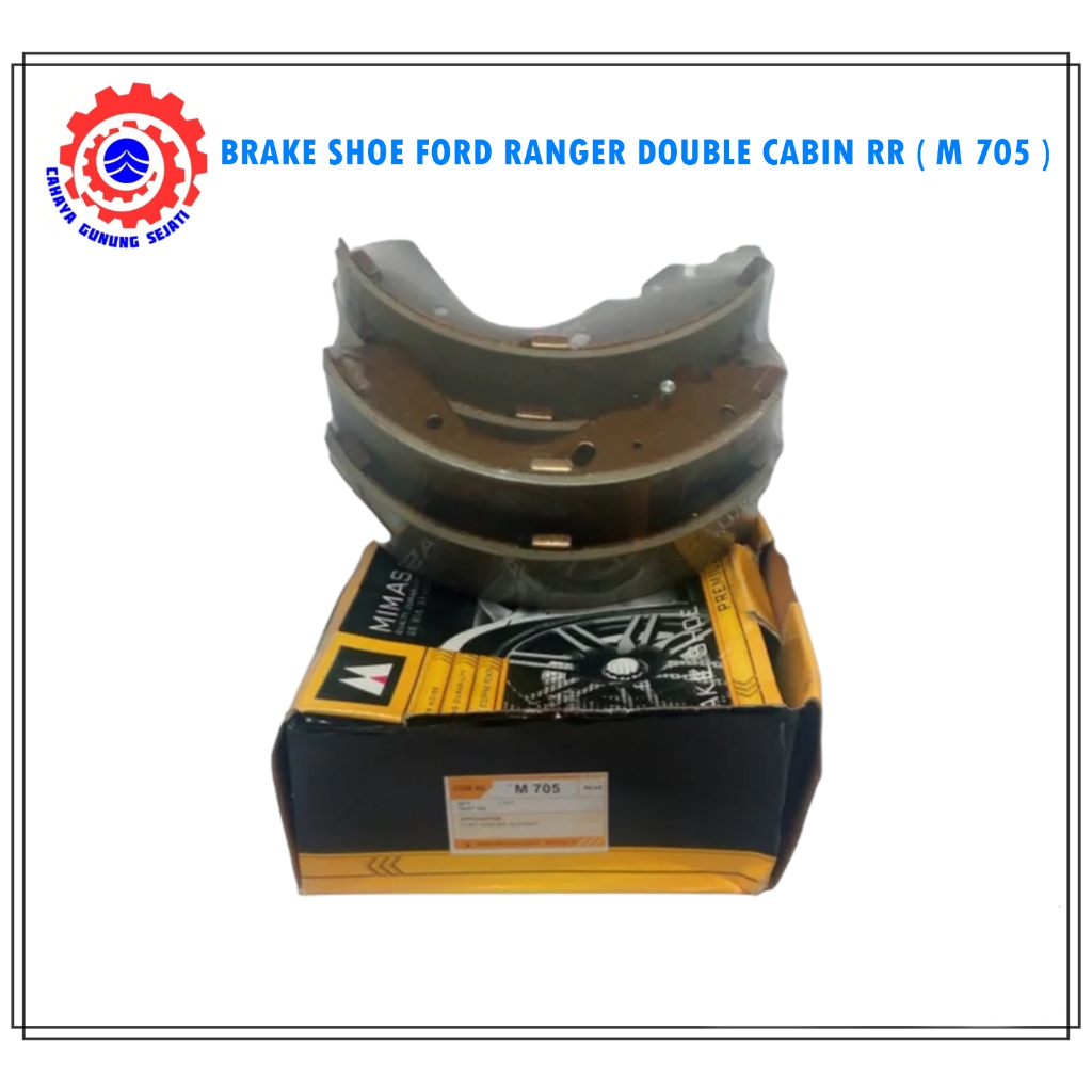 Jual KAMPAS REM BRAKE SHOE FORD RANGER DOUBLE CABIN RR ( M 705 ...