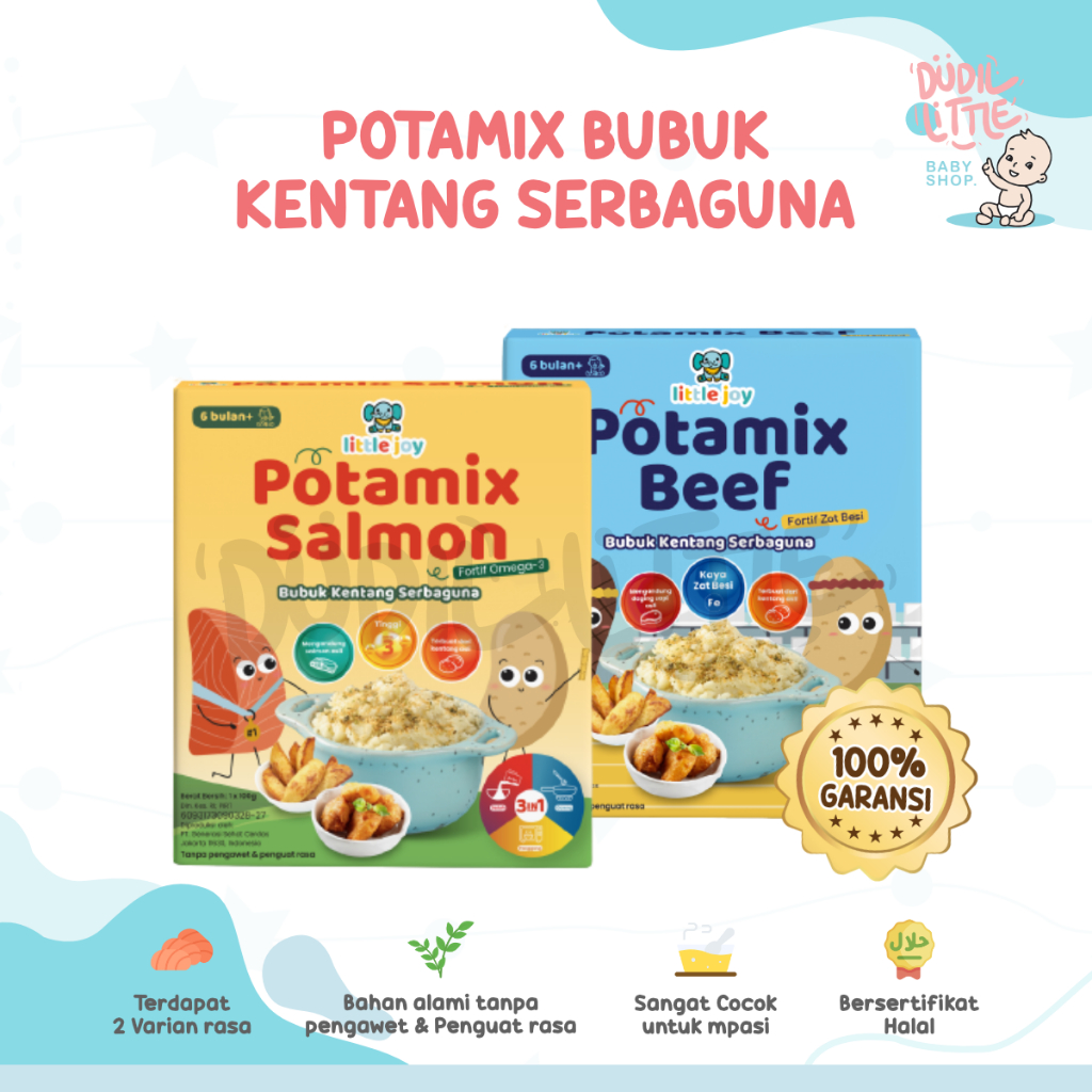 Jual Little Joy Potamix Salmon Beef BB Booster mpasi tanpa gula dan ...