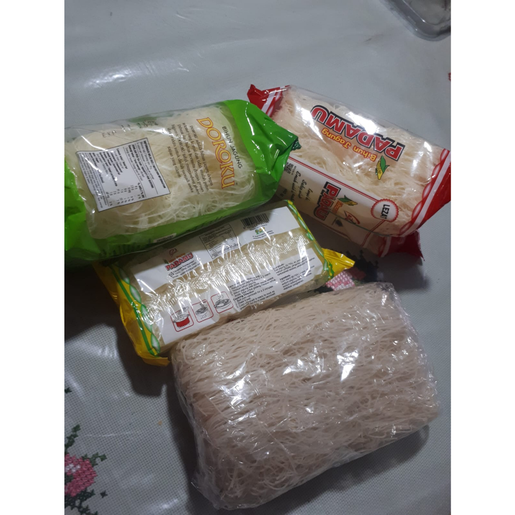 Jual Bihun Jagung kurang lebih 300 Gram merek random mie hun mihun ...