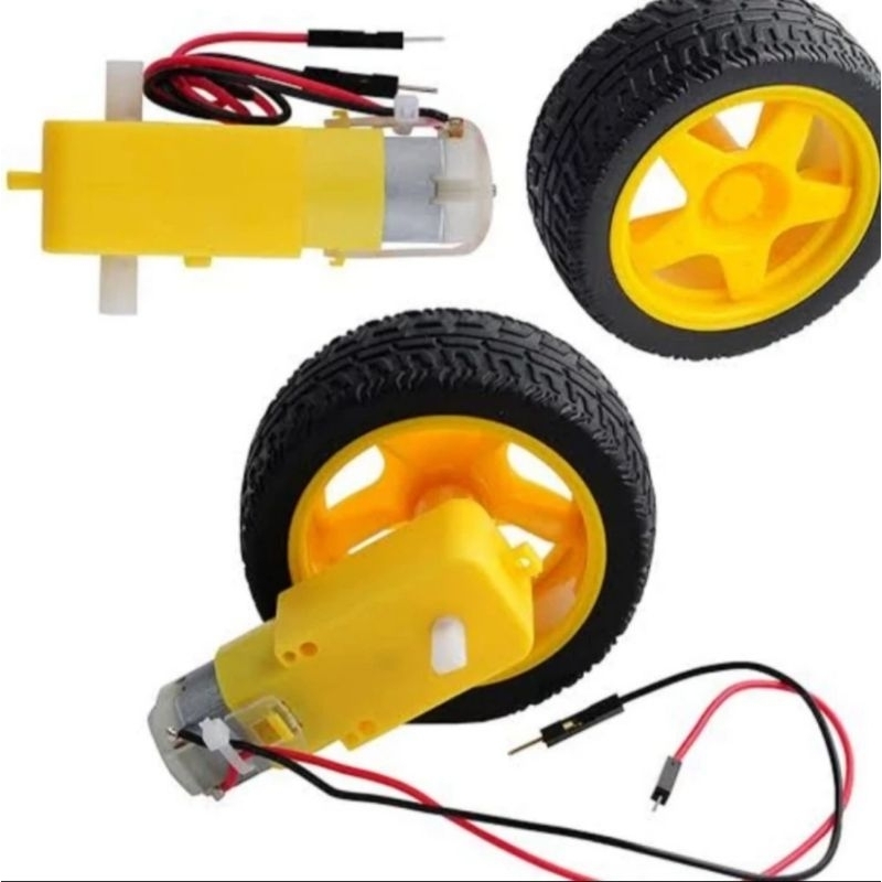 Jual SUDAH SOLDER male kabel motor dc gearbox + Ban 3v 6v arduino_uno ...