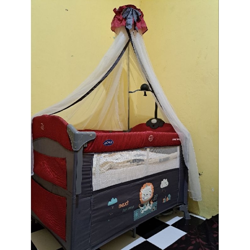 Jual (preloved) Pliko - next to me travel Cot B 828 LR /SLR | Shopee ...