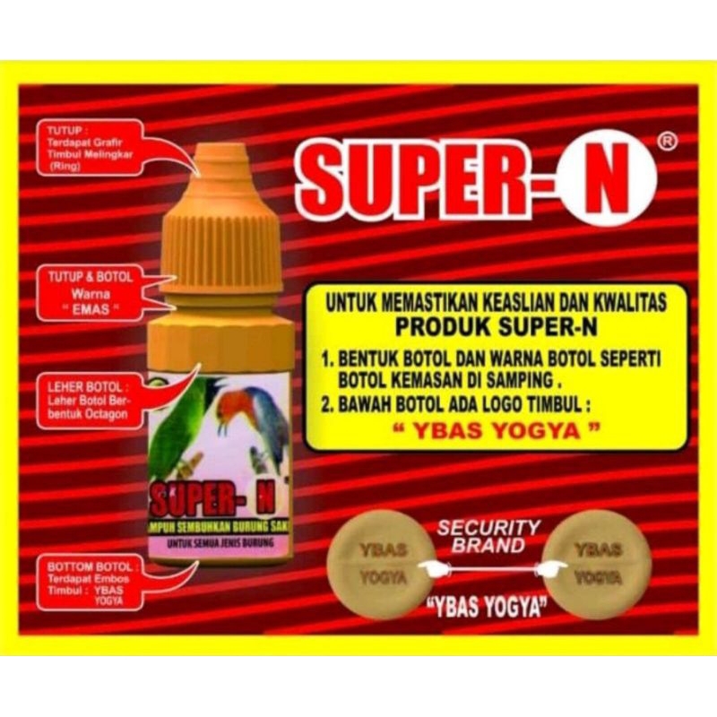 Jual Super-N Original Super Kicau Obat Burung Untuk Segala Jenis Burung ...