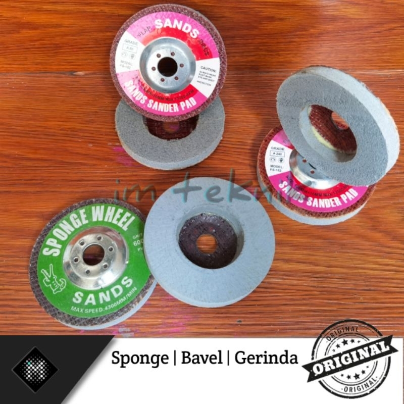 Jual SANDS Batu gerinda amplas bavel poles 4 inch flat grit 60 80 120 ...