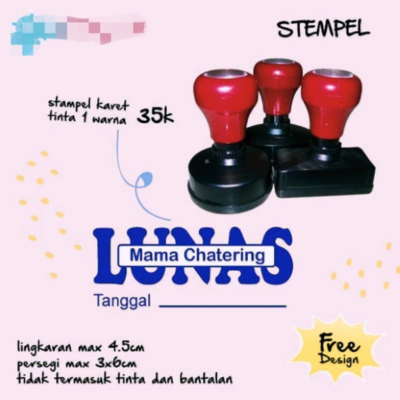 Jual STEMPEL LUNAS OTOMATIS | Shopee Indonesia