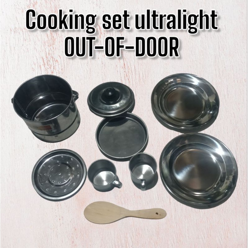 Jual Cooking set ultralight / Alat masak camping / Nesting 6set ...
