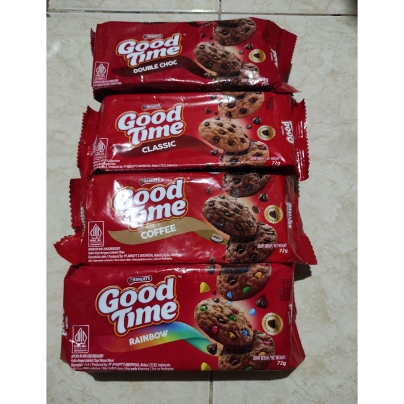 Jual Good Time Cookies Choco Chips All Variant 80 gr - Goodtime Arnotts ...
