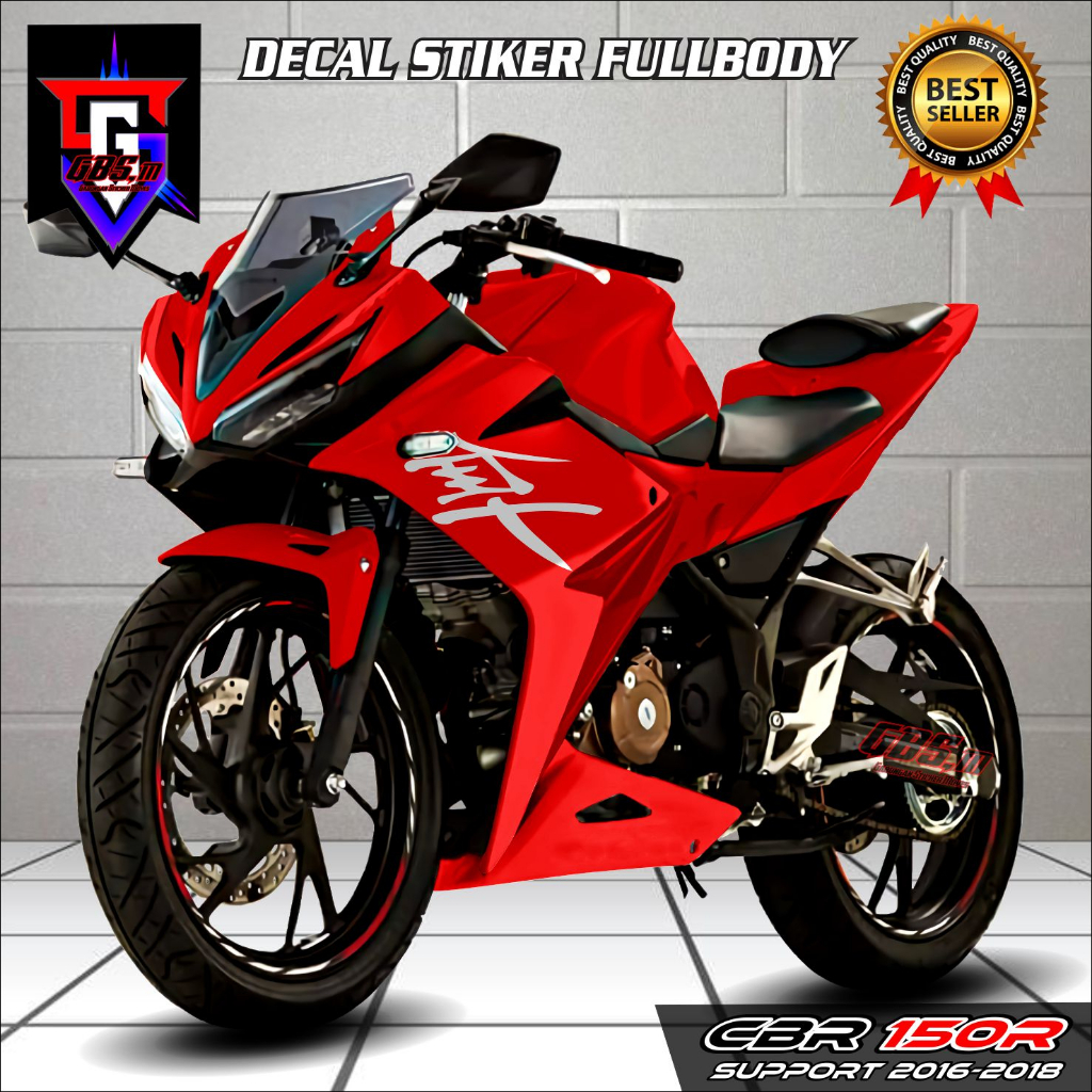 Jual DECAL; CBR 150R- STIKER FULLBODY POLOS HONDA CBR 150R FACELIFT ...