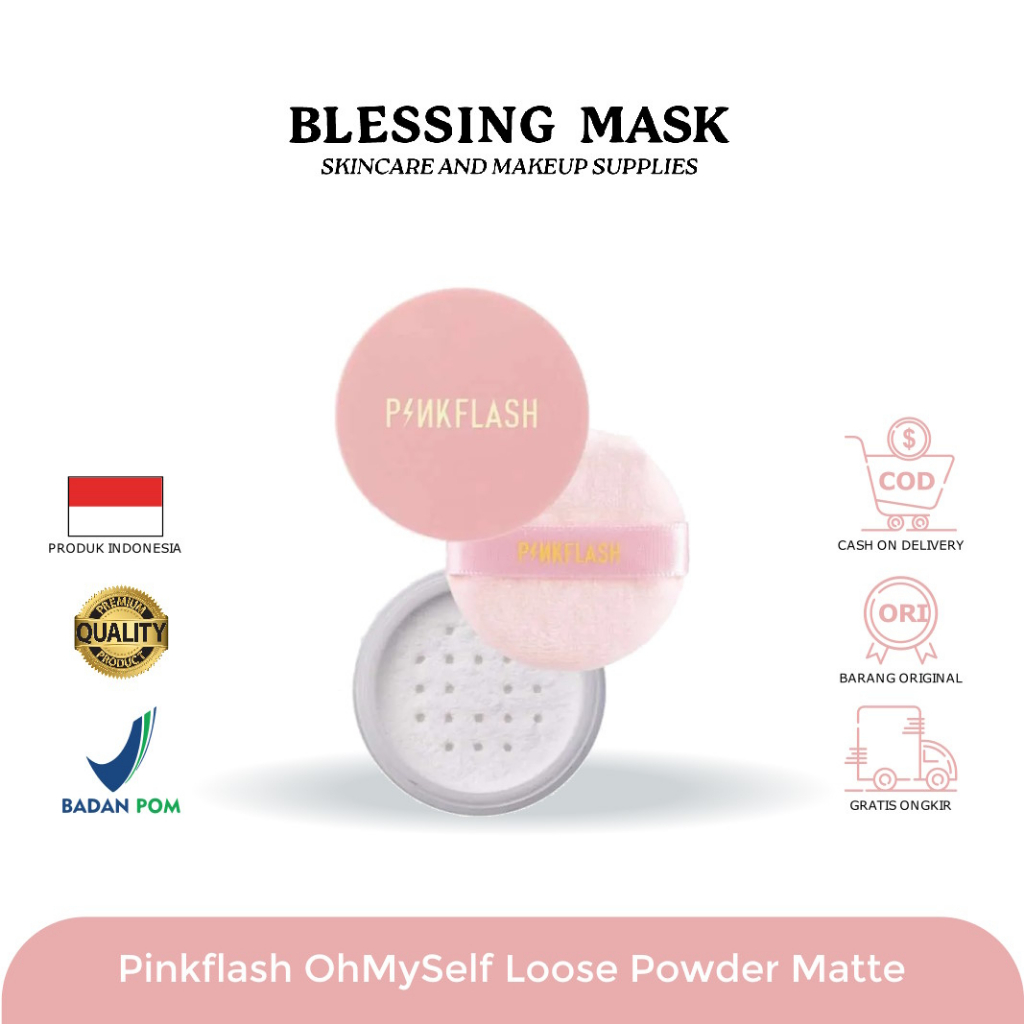 Jual PINKFLASH # OhMyself Loose powder Matte Translucent Oil-control 3 ...