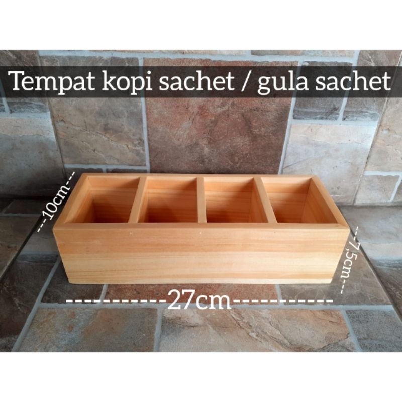 Jual Rak Serbaguna 4 lubang/ Tempat Kopi/ Tempat Teh/Baki Sekat 4 ...